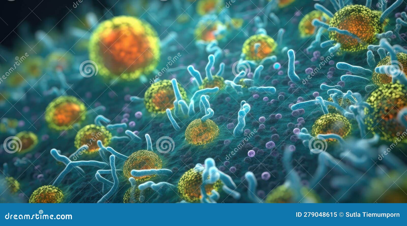 Cell Division or Cell Connection, the Microbiological Process of ...