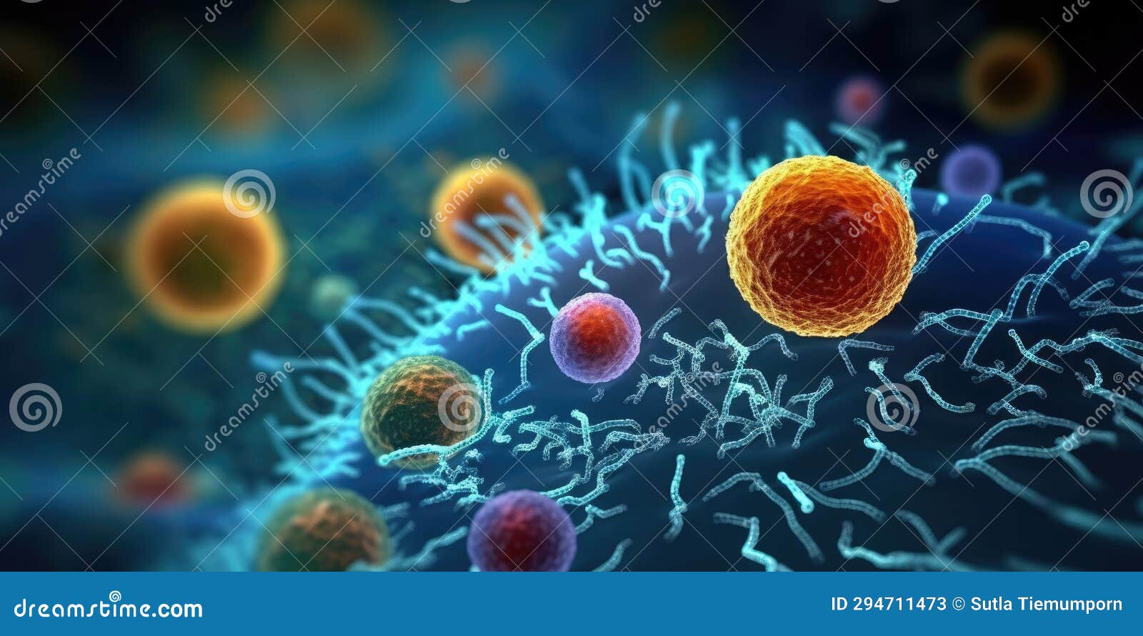 Cell Division or Cell Connection, the Microbiological Process of ...