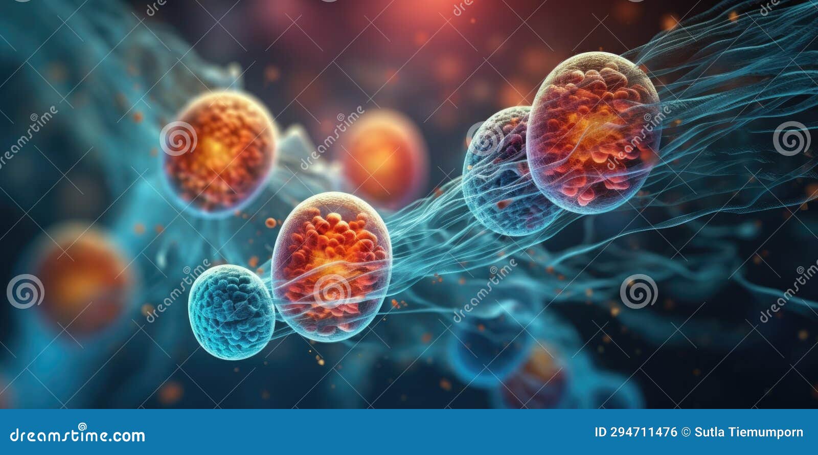 Cell Division or Cell Connection, the Microbiological Process of ...