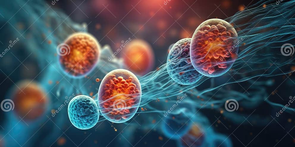 Cell Division or Cell Connection, the Microbiological Process of ...