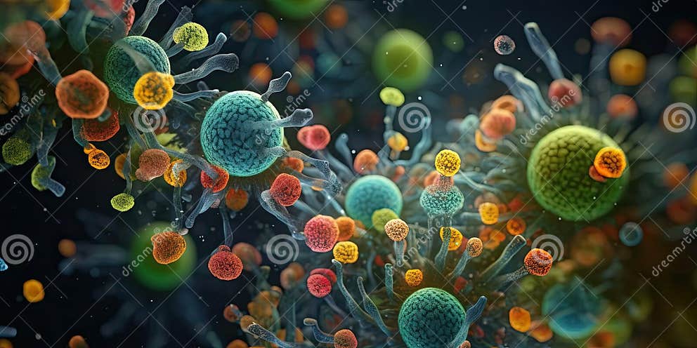 Cell Division or Cell Connection, the Microbiological Process of ...