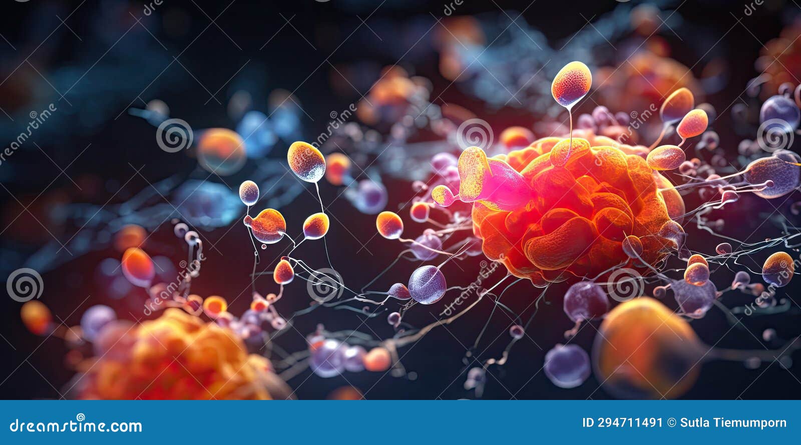 Cell Division or Cell Connection, the Microbiological Process of ...
