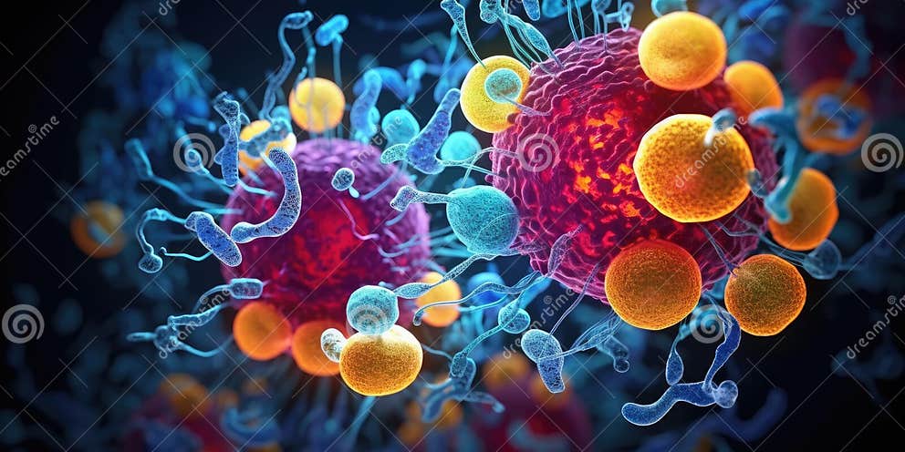 Cell Division or Cell Connection, the Microbiological Process of ...