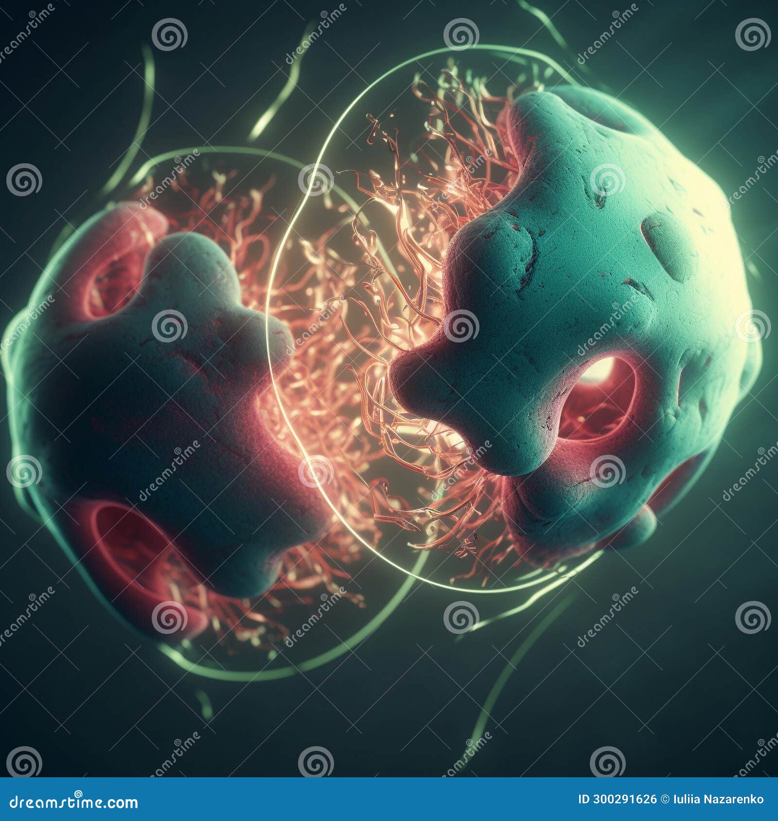 Cell Division with Minor Problems. AI Generated Stock Illustration ...