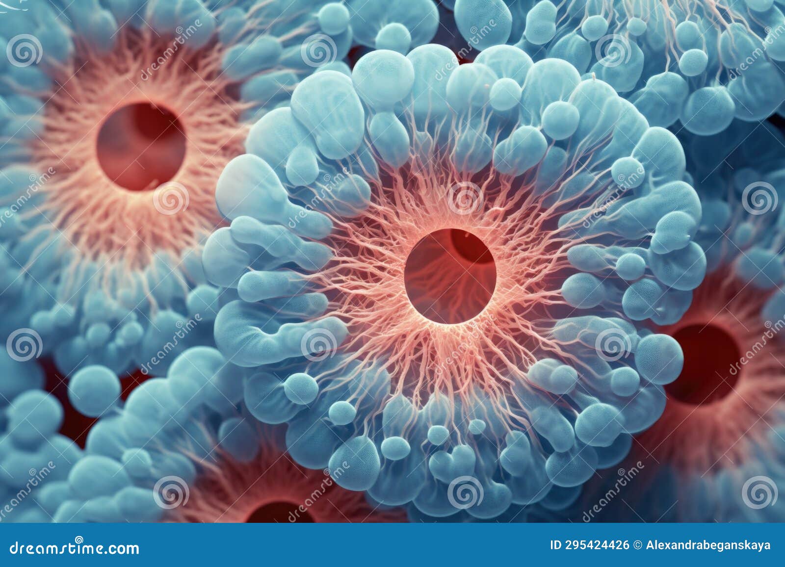 Cell Division during Mitosis Under a Microscope Stock Illustration ...