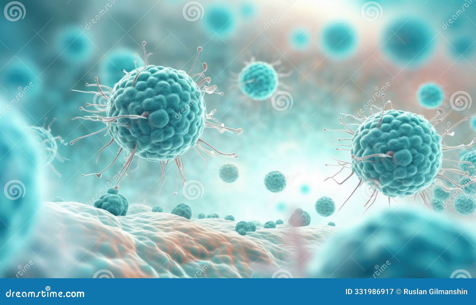 Cell Division Under a Microscope. Cloning Cells Stock Image - Image of ...