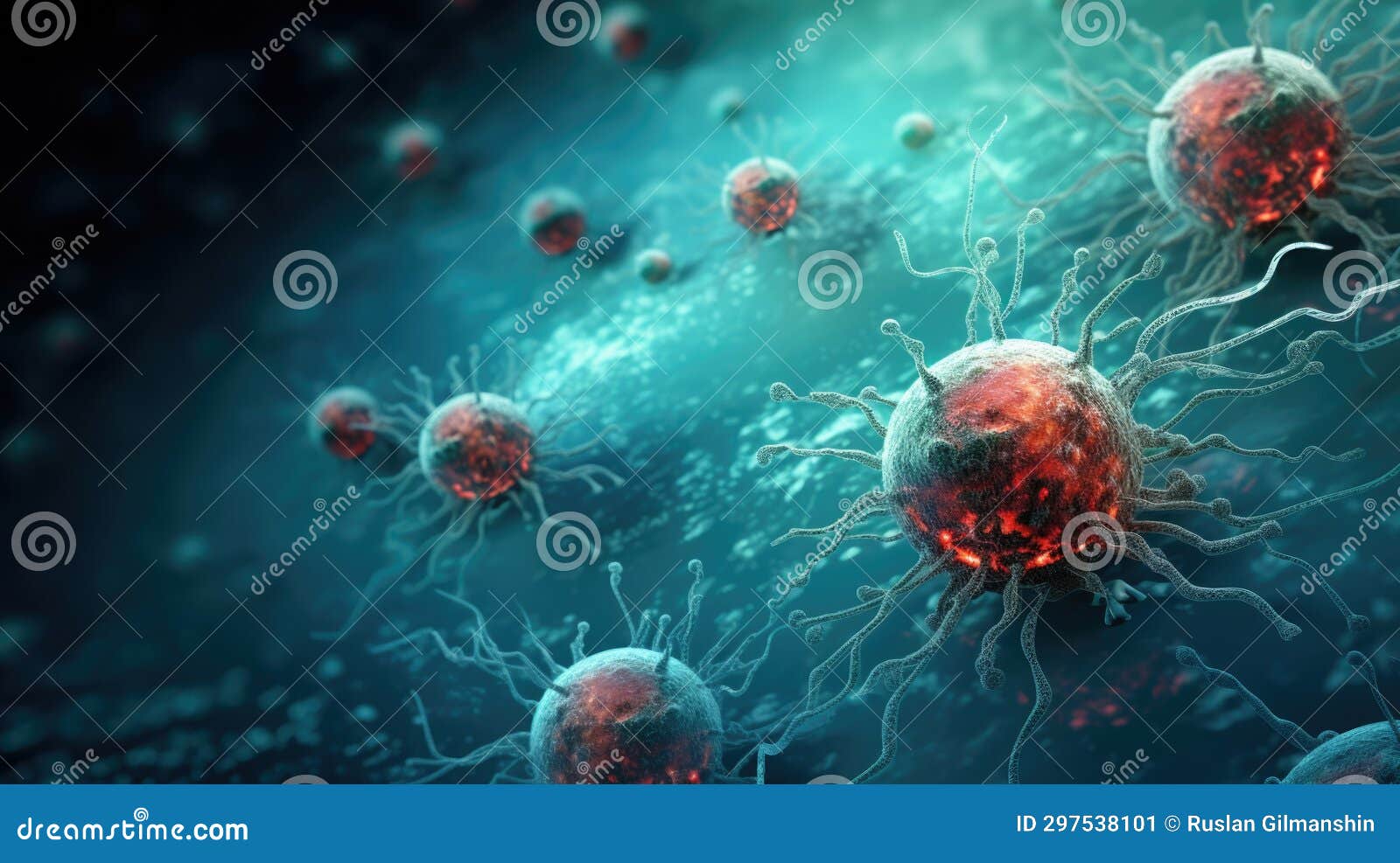 Cell Division Under a Microscope. Cloning Cells Stock Image - Image of ...