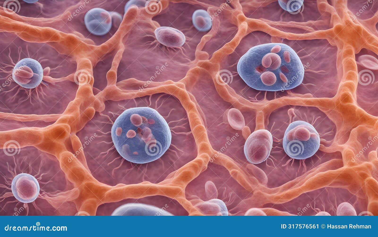 Cell Division Under A Microscope. Cloning Cells. Cell Mitosis Royalty ...