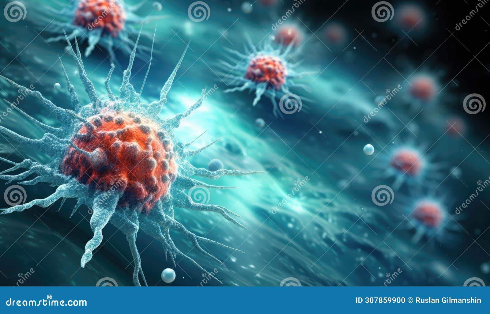 Cell Division Under a Microscope. Cloning Cells Stock Photo - Image of ...