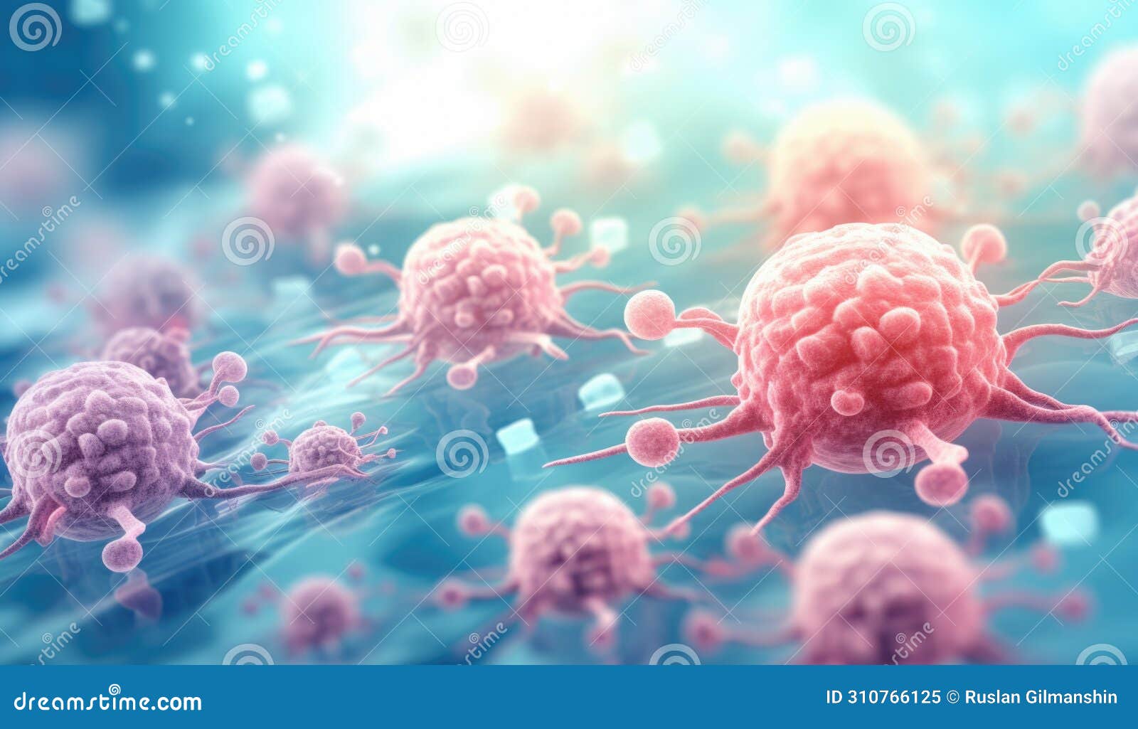 Cell Division Under a Microscope. Cloning Cells Stock Image - Image of ...