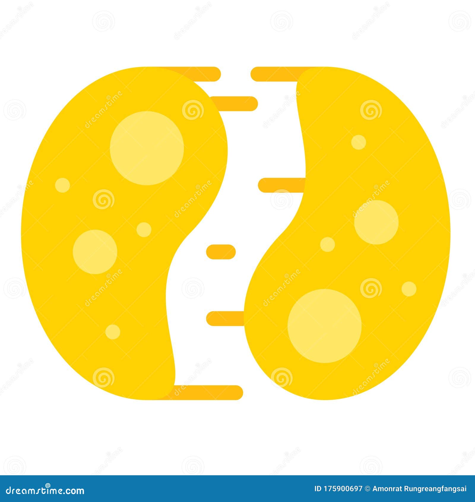Cell Division Vector Illustration, Flat Style Icon Stock Vector ...