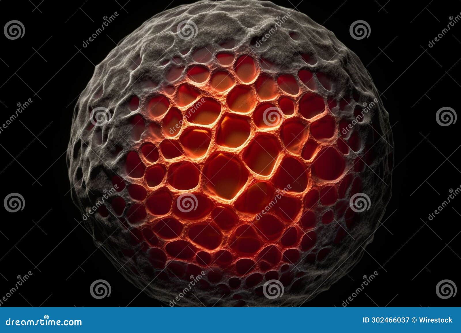 Cell Infection from Microscope. Experimental Science Lab. Cavity ...
