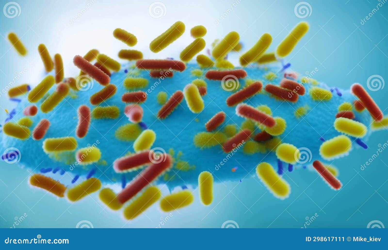 Cell Life, Abstract Scientific Illustration Stock Illustration ...
