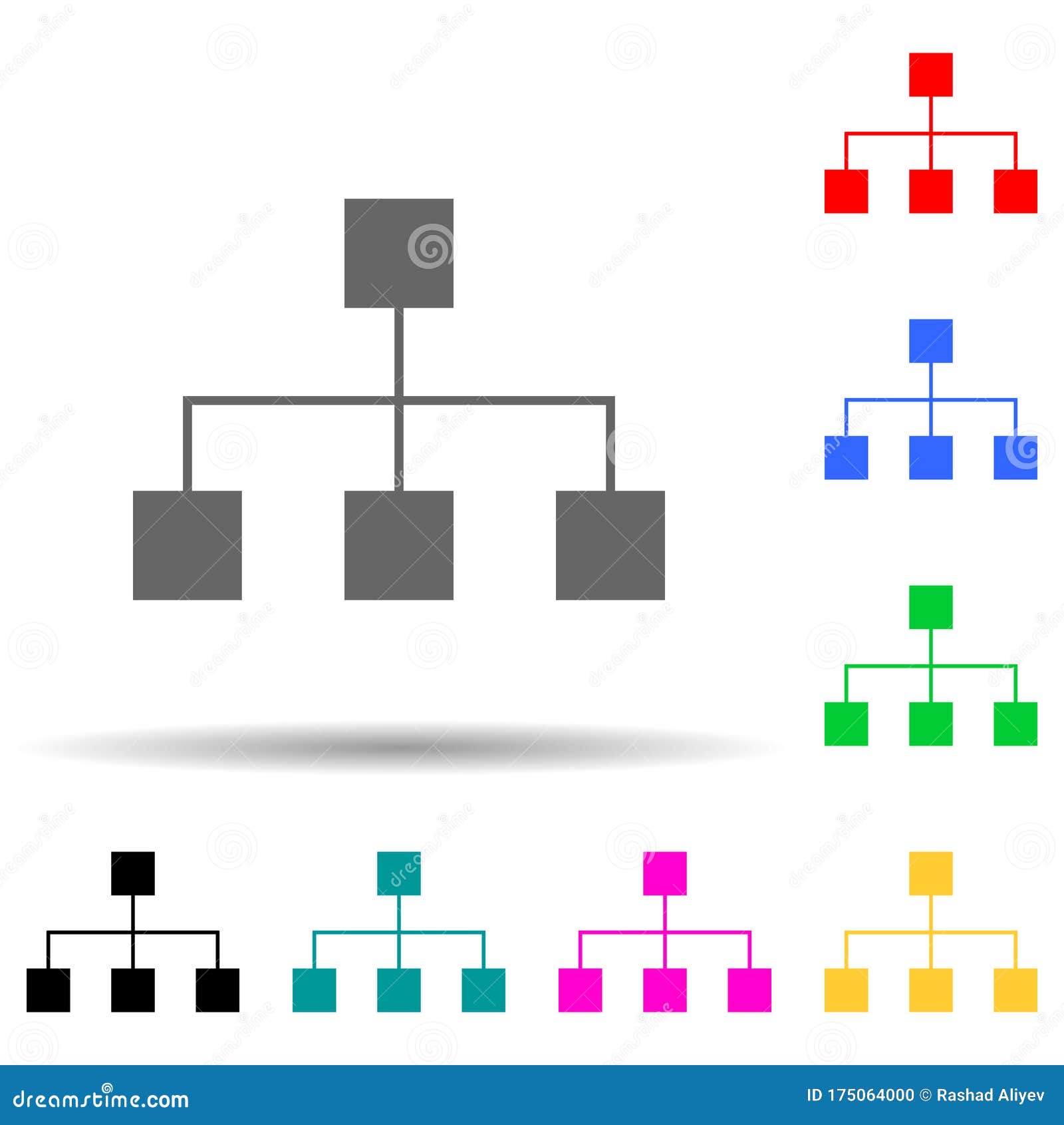 Cell Link Multi Color Style Icon Simple Thin Line Outline Of Web Icons For Ui And Ux Website