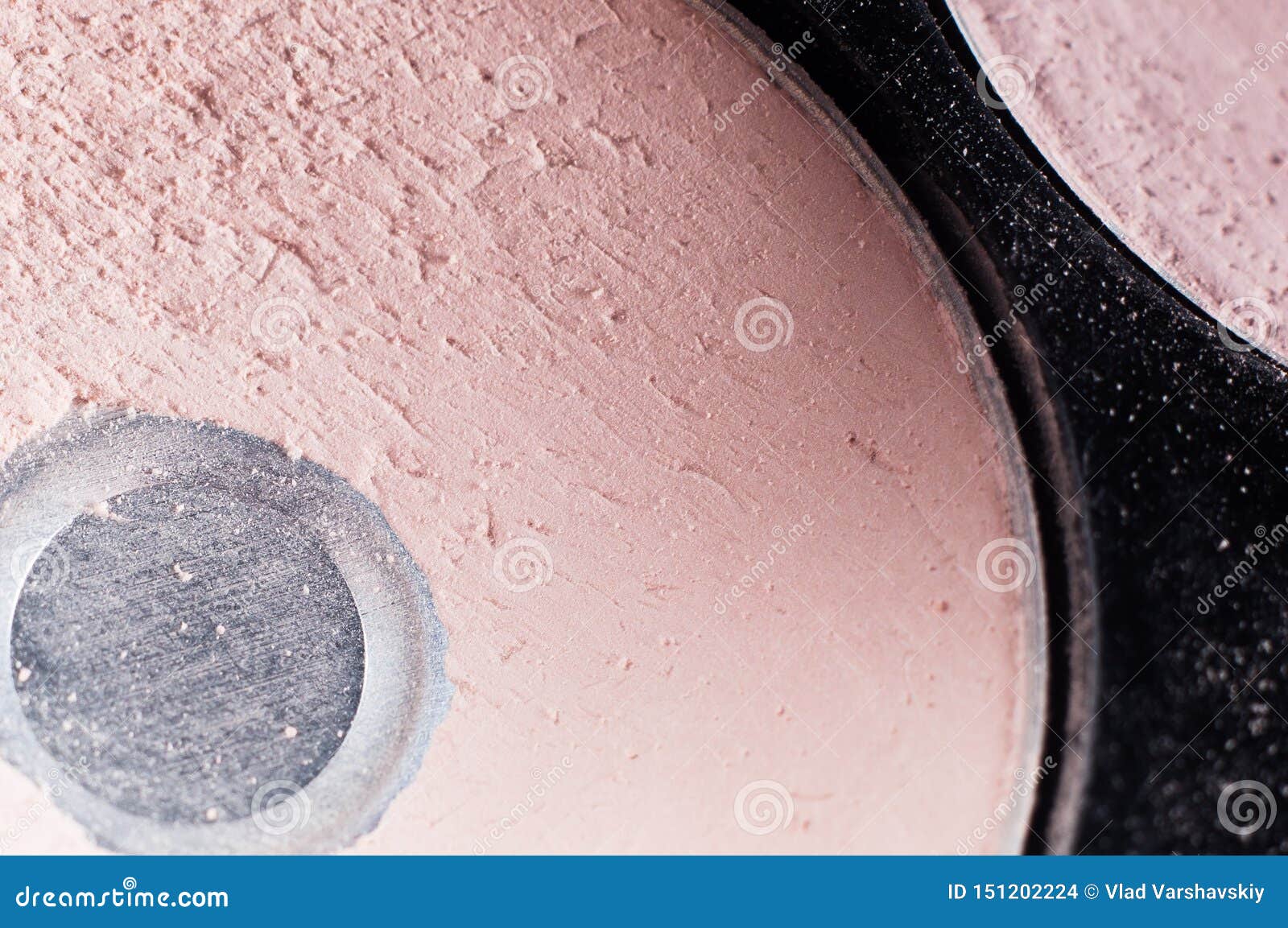 Cell with Makeup Shadows Close-up, Macro. Eye Shadow Dark and Light ...