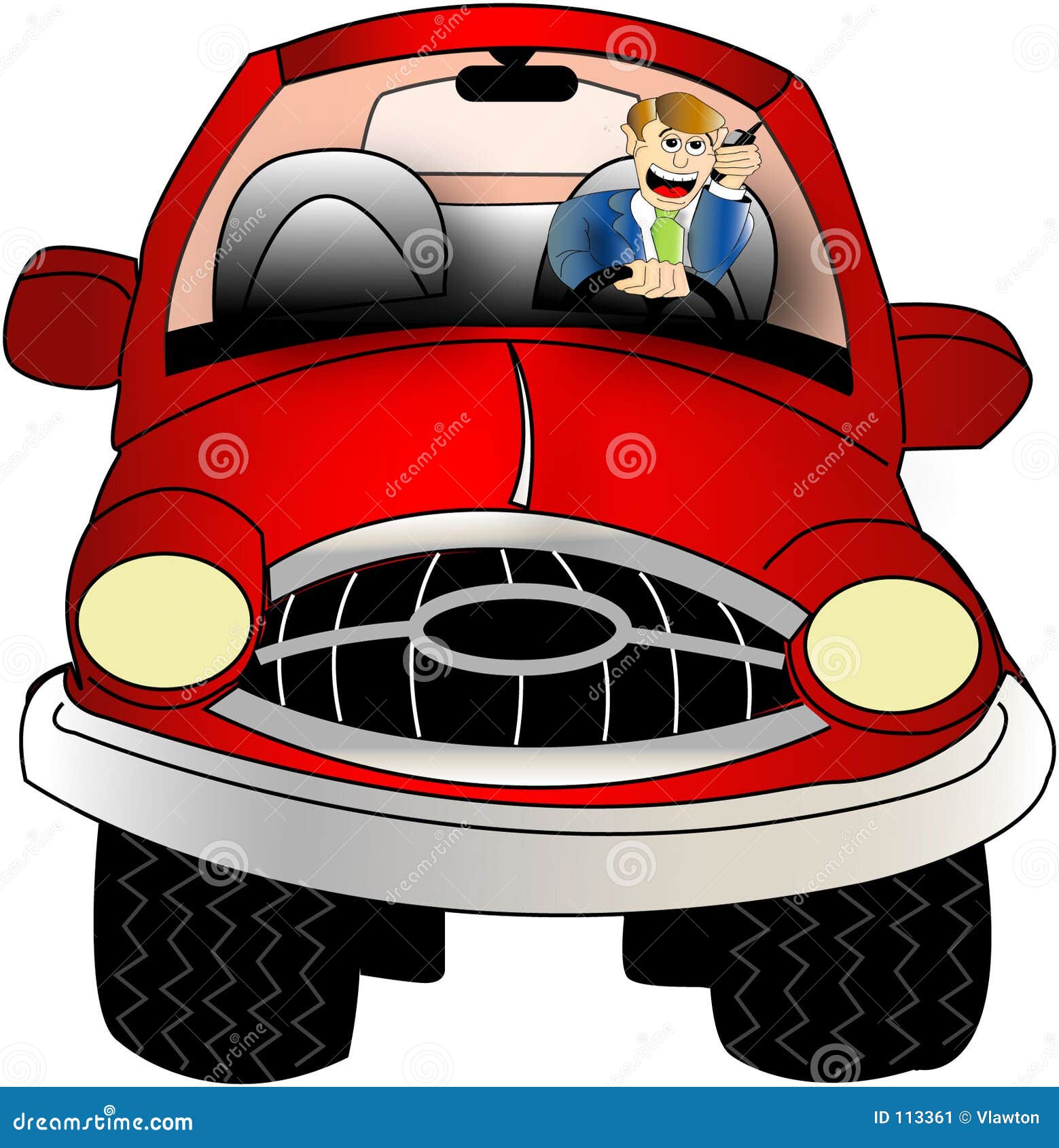 Cell man in car stock illustration. Illustration of cell - 113361