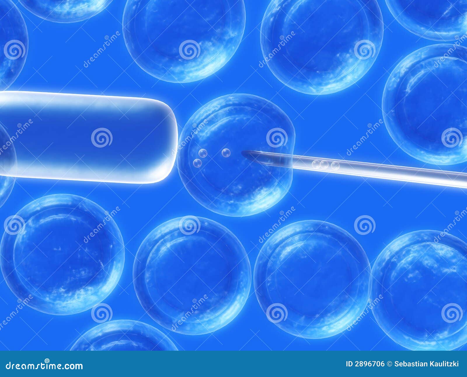 Cell manipulation stock illustration. Illustration of medical - 2896706