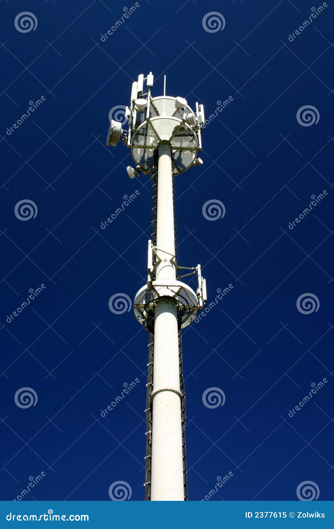 Cell mast stock image. Image of blue, modern, telecommunication - 2377615