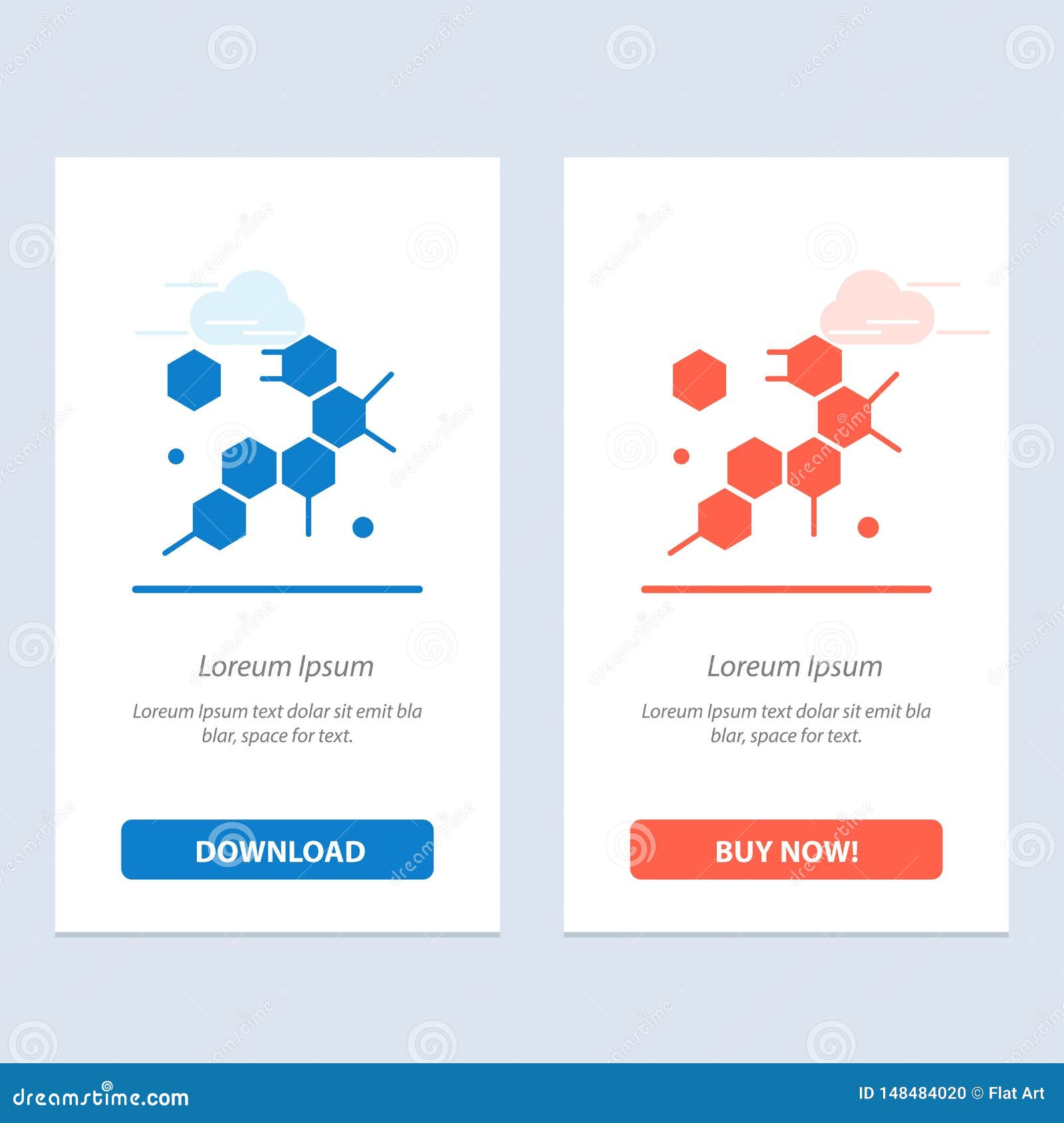 Cell, Molecule, Science Blue and Red Download and Buy Now Web Widget ...