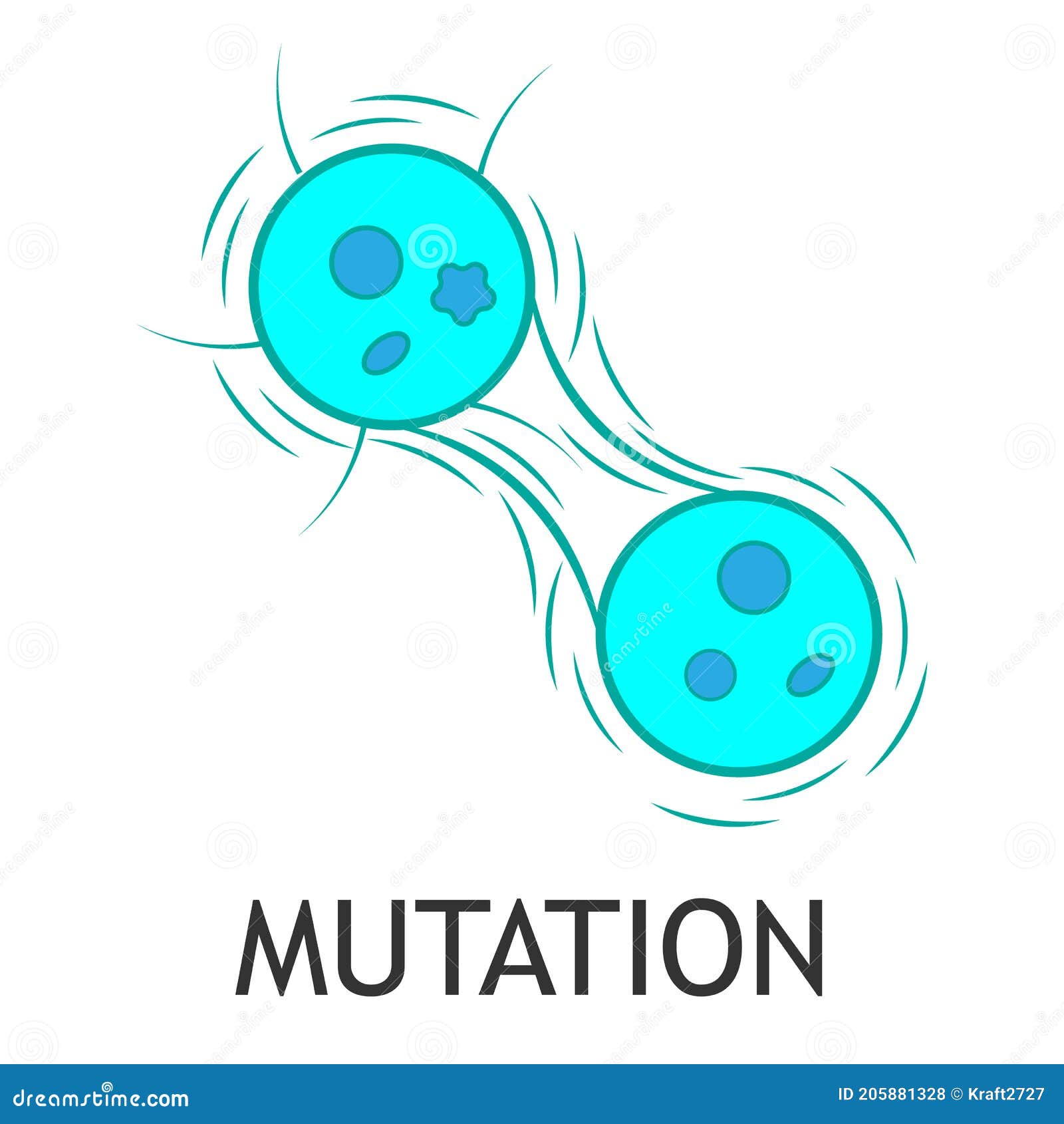 Cell Mutation during Division Stock Vector - Illustration of healthcare ...