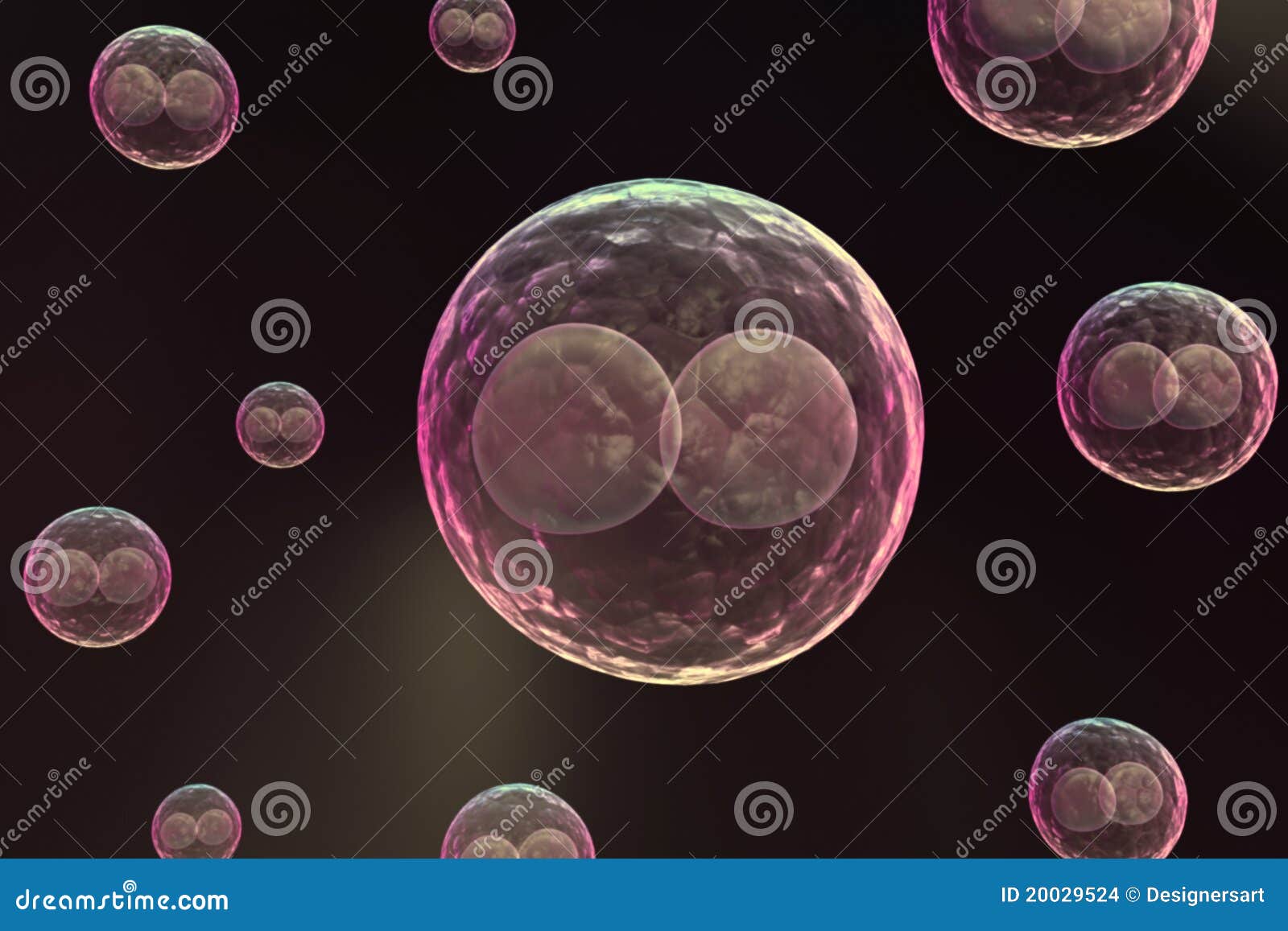 Cell with nucleus stock illustration. Illustration of illness - 20029524