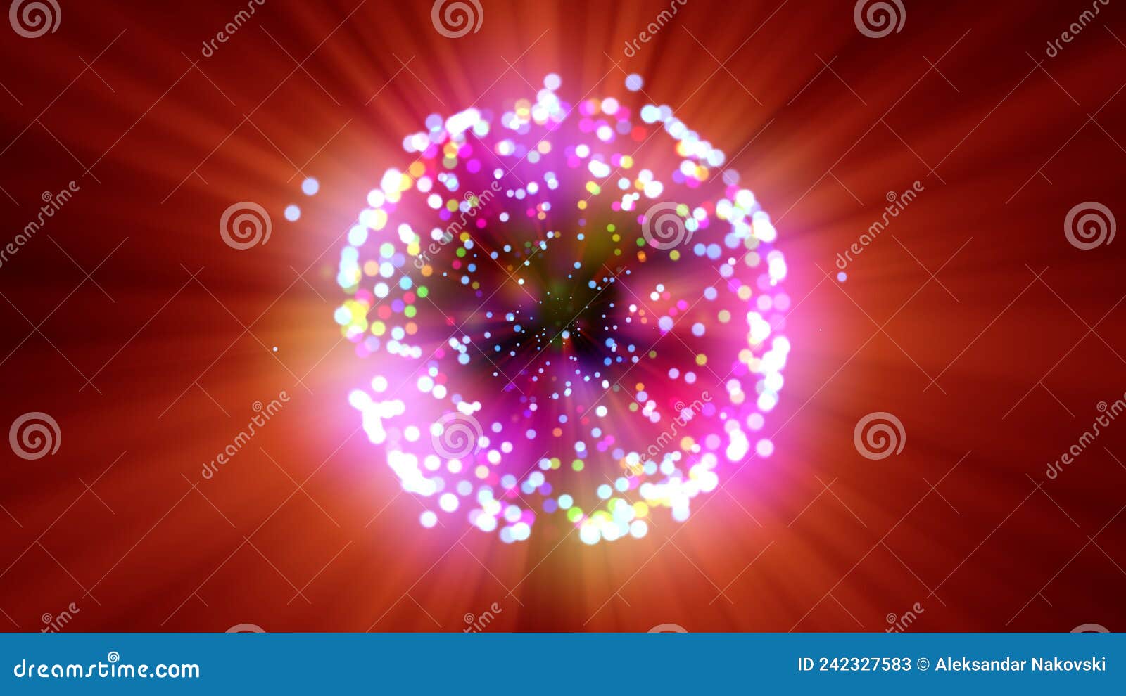 Cell Particle Light Ray, Illustration Render Stock Image - Image of ...