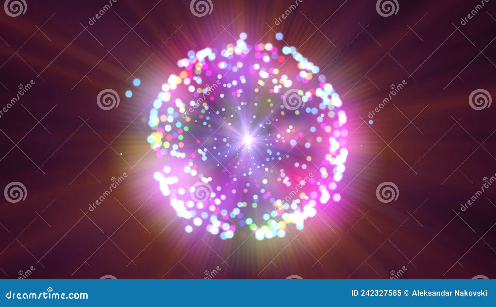 Cell Particle Light Ray, Illustration Render Stock Image - Image of ...