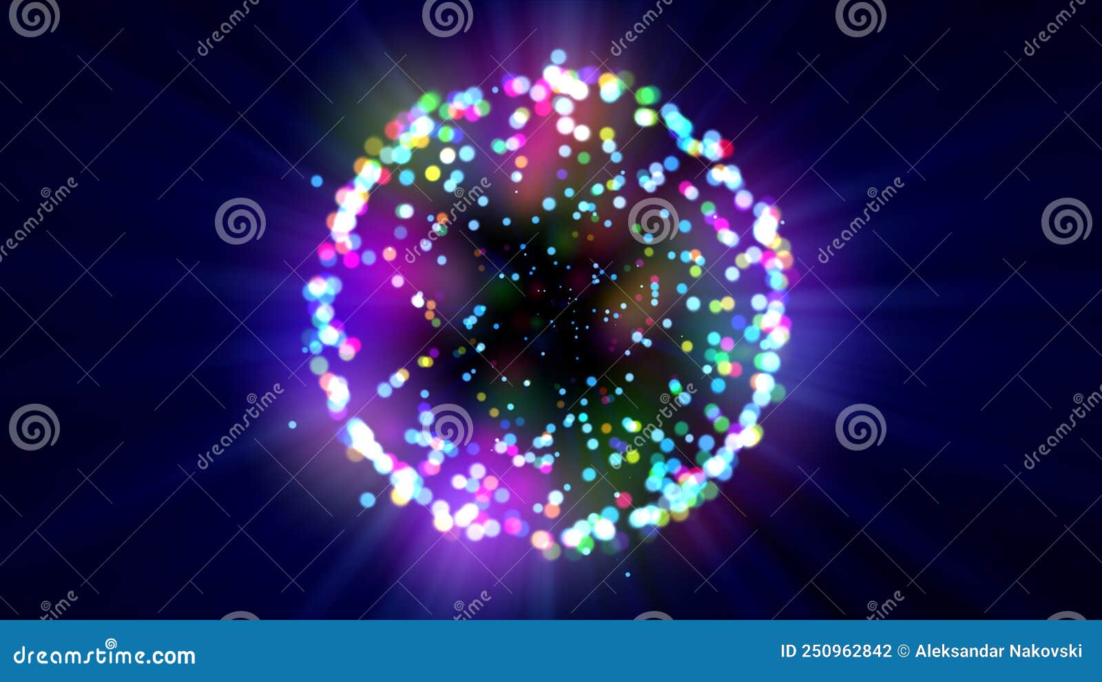 Cell Particle Light Ray, Illustration Render Stock Illustration ...