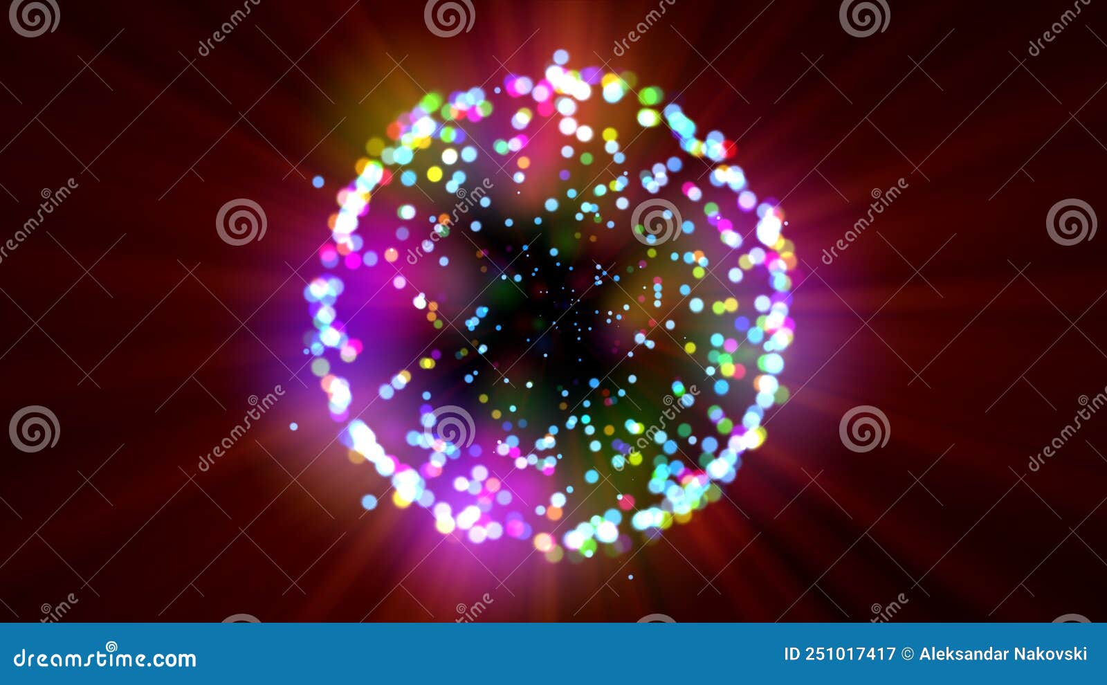Cell Particle Light Ray, Illustration Render Stock Illustration ...