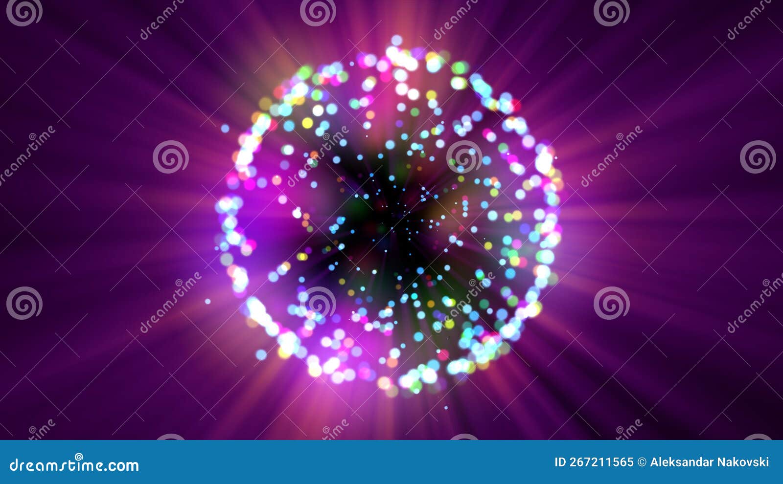Cell Particle Light Ray, Illustration Render Stock Illustration ...