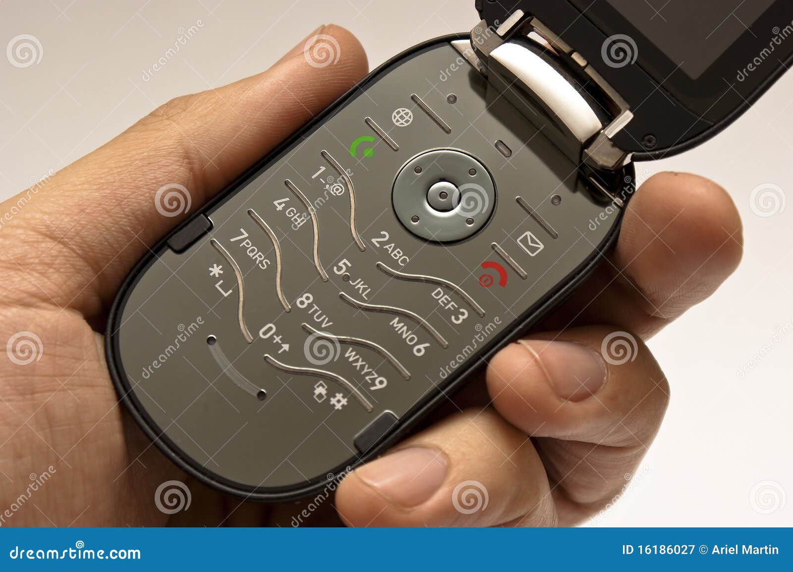 Cell phone stock image. Image of mobile, keypad, hand - 16186027