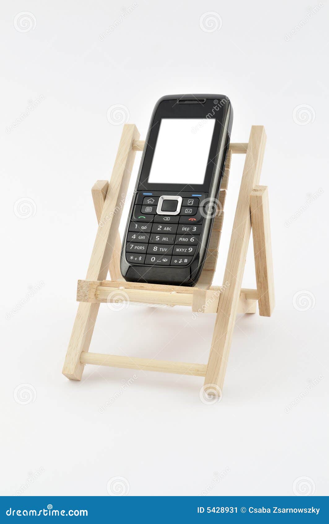 Cell phone stock image. Image of messaging, deck, chair - 5428931
