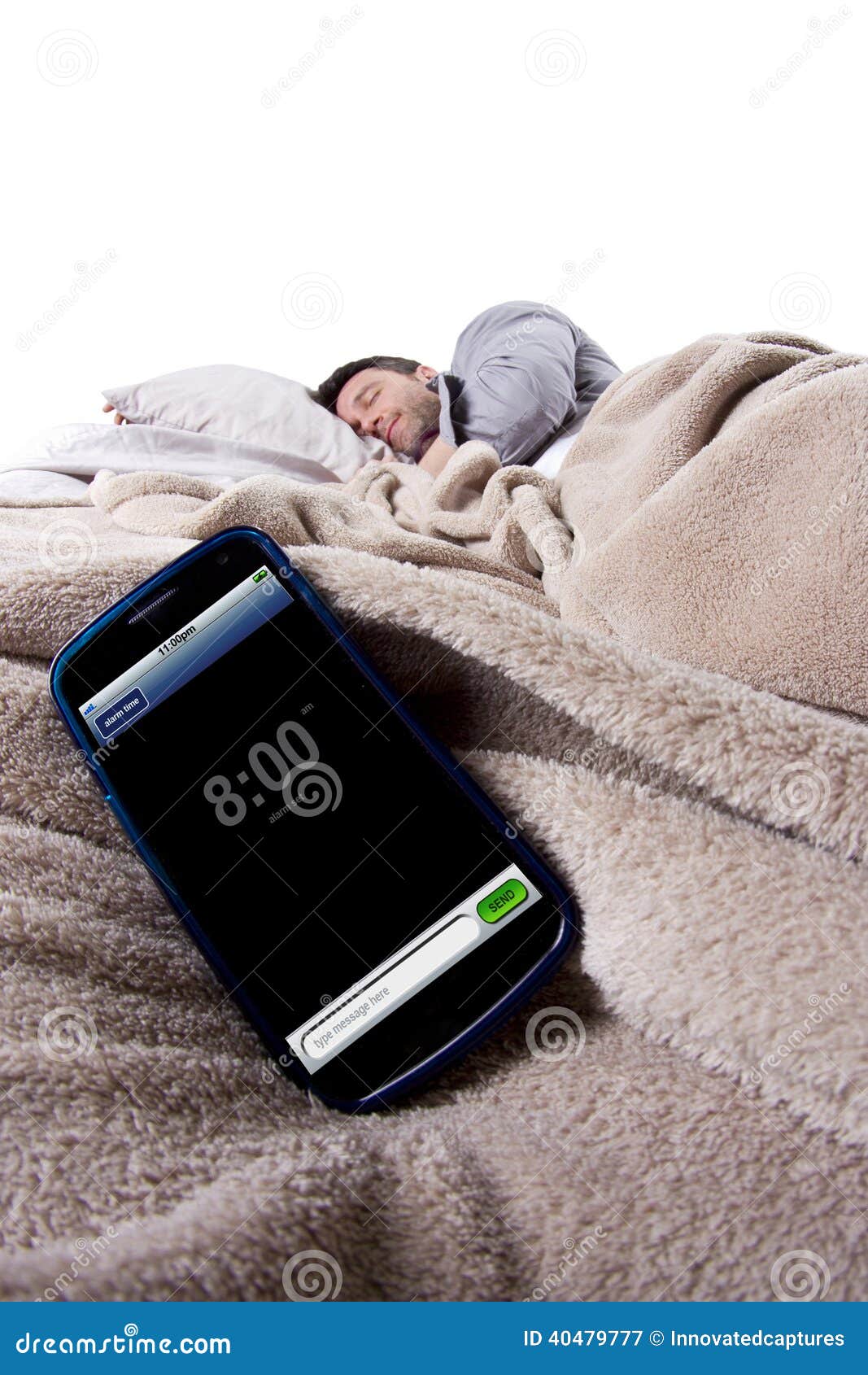 Cell Phone Alarm Clock stock image. Image of alert, getting - 40479777