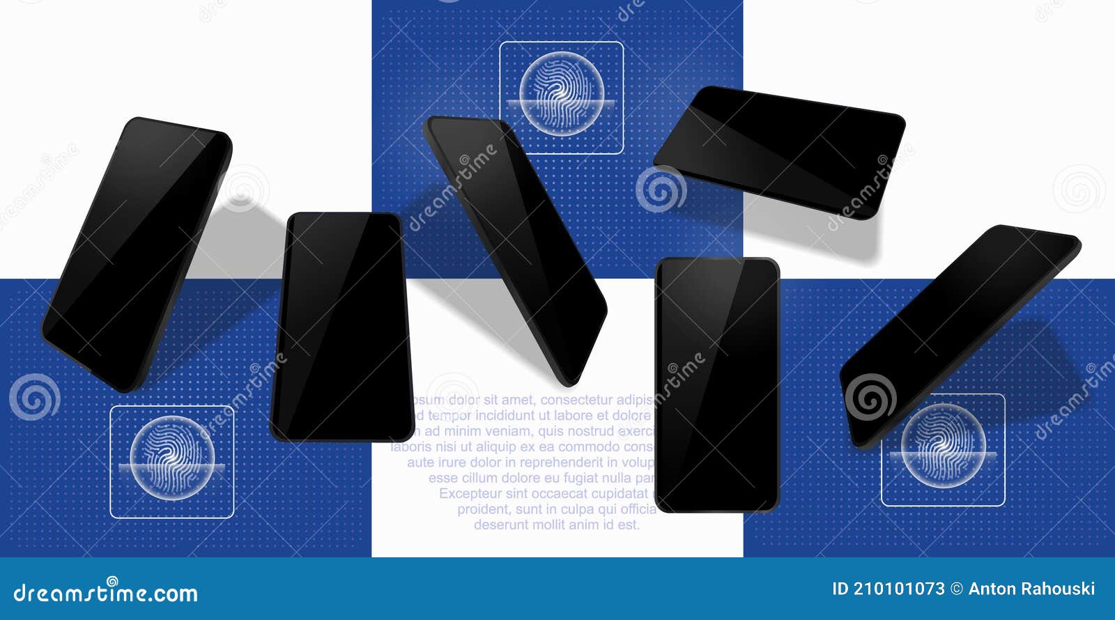 Cell phone angles stock vector. Illustration of blank - 210101073