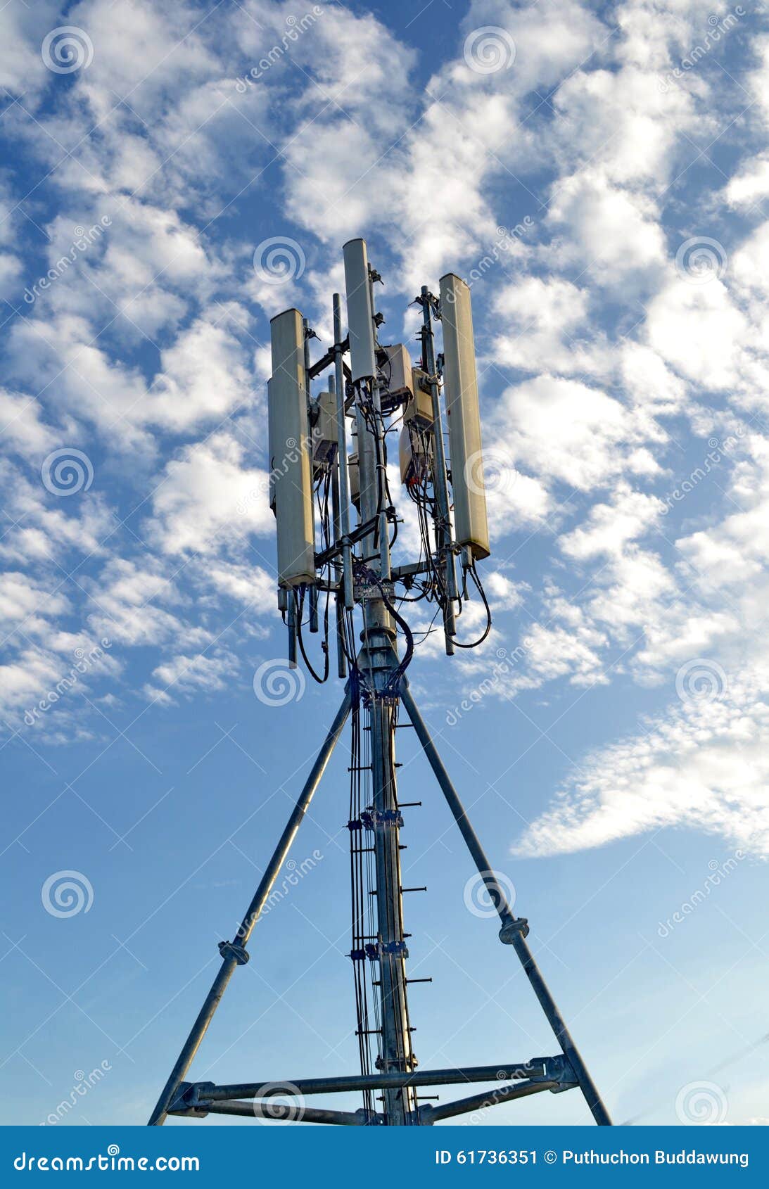 Cell phone antenna stock image. Image of network, antenna - 61736351