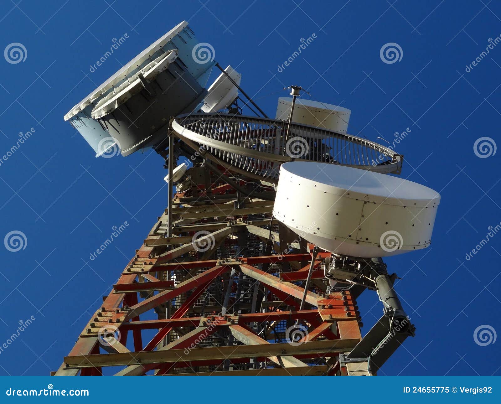 Telecommunication antennae stock image. Image of mast - 24655775