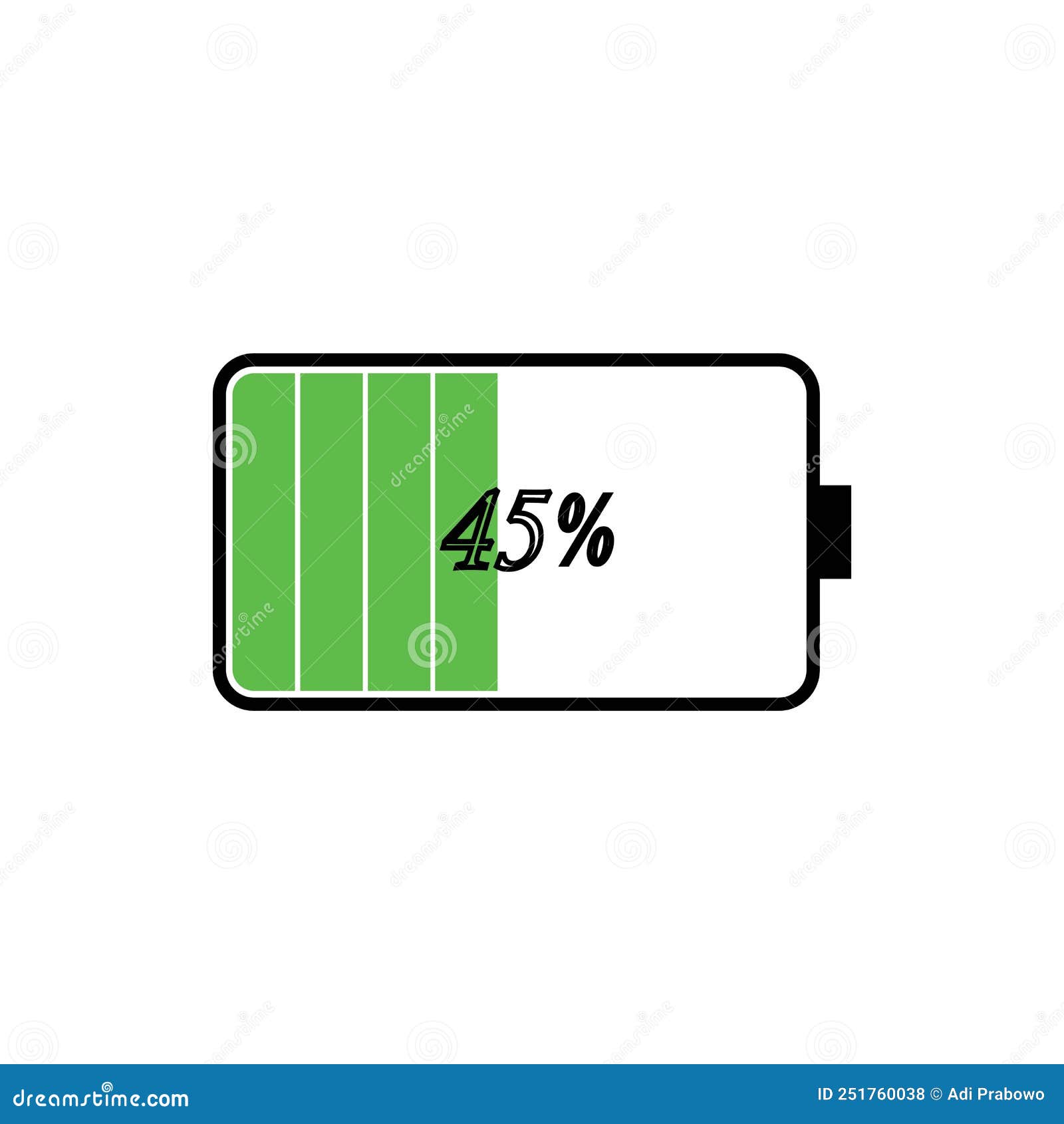 Cell Phone Battery Icon Logo Vector Design Stock Vector - Illustration ...