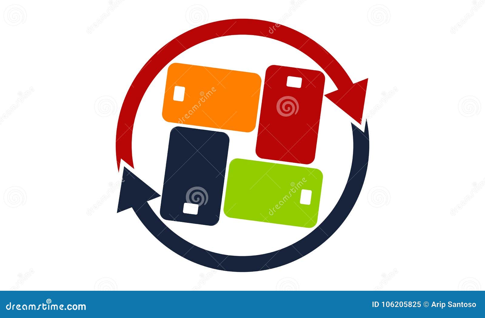 Cell Phone Center stock vector. Illustration of cellphone - 106205825