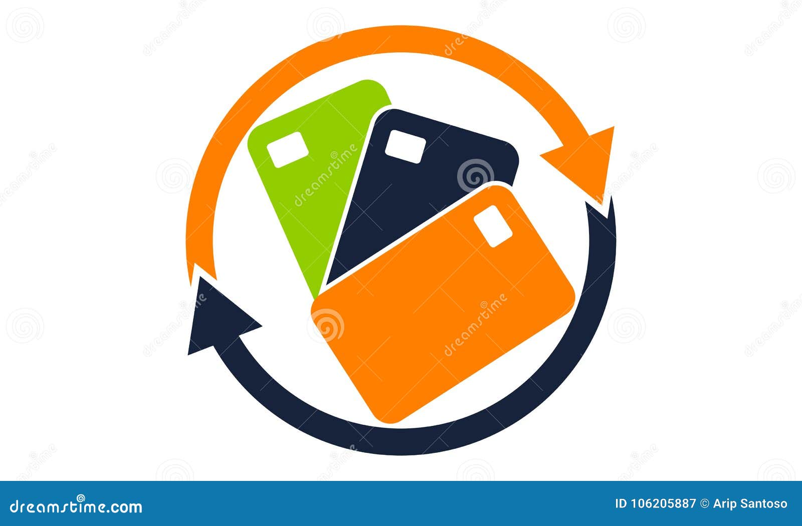 Cell Phone Center stock vector. Illustration of center - 106205887