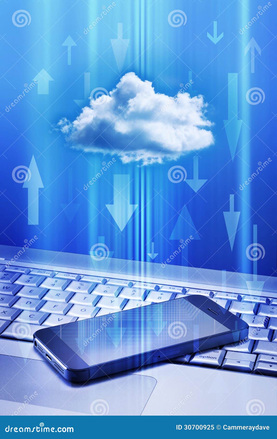 Cell Phone Cloud Technology Stock Image - Image of business, call: 30700925