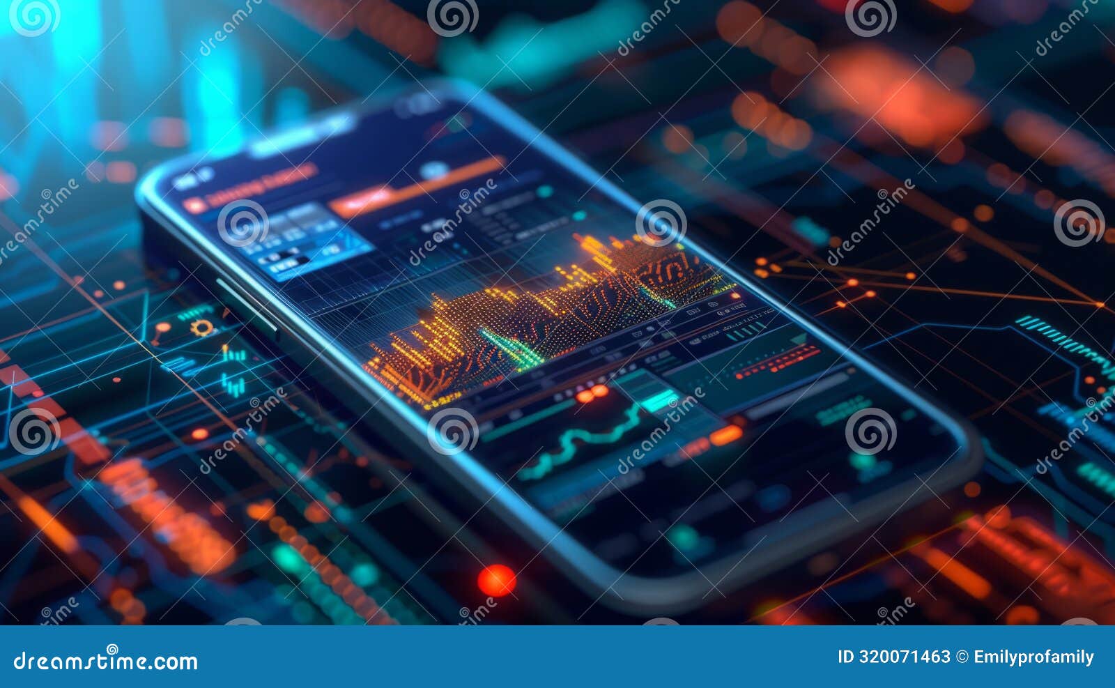 Cell Phone on Computer Screen Stock Image - Image of electronics ...