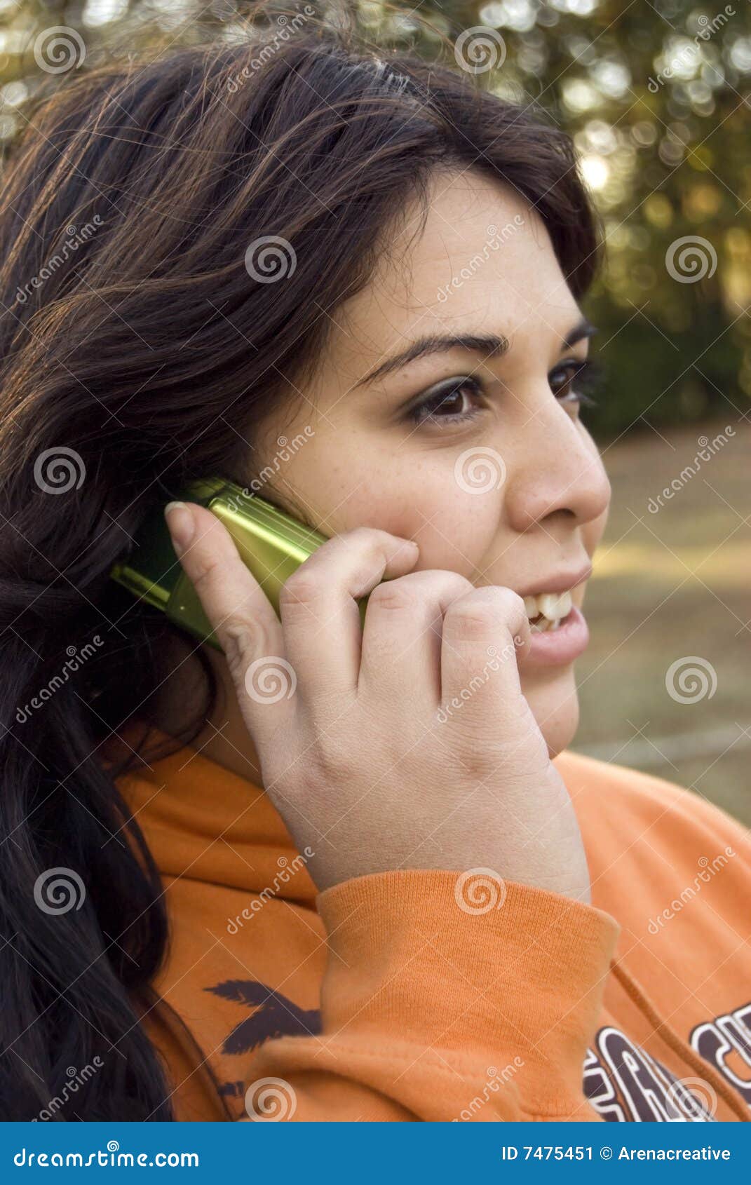 Cell phone conversation stock image. Image of modern, mobile - 7475451