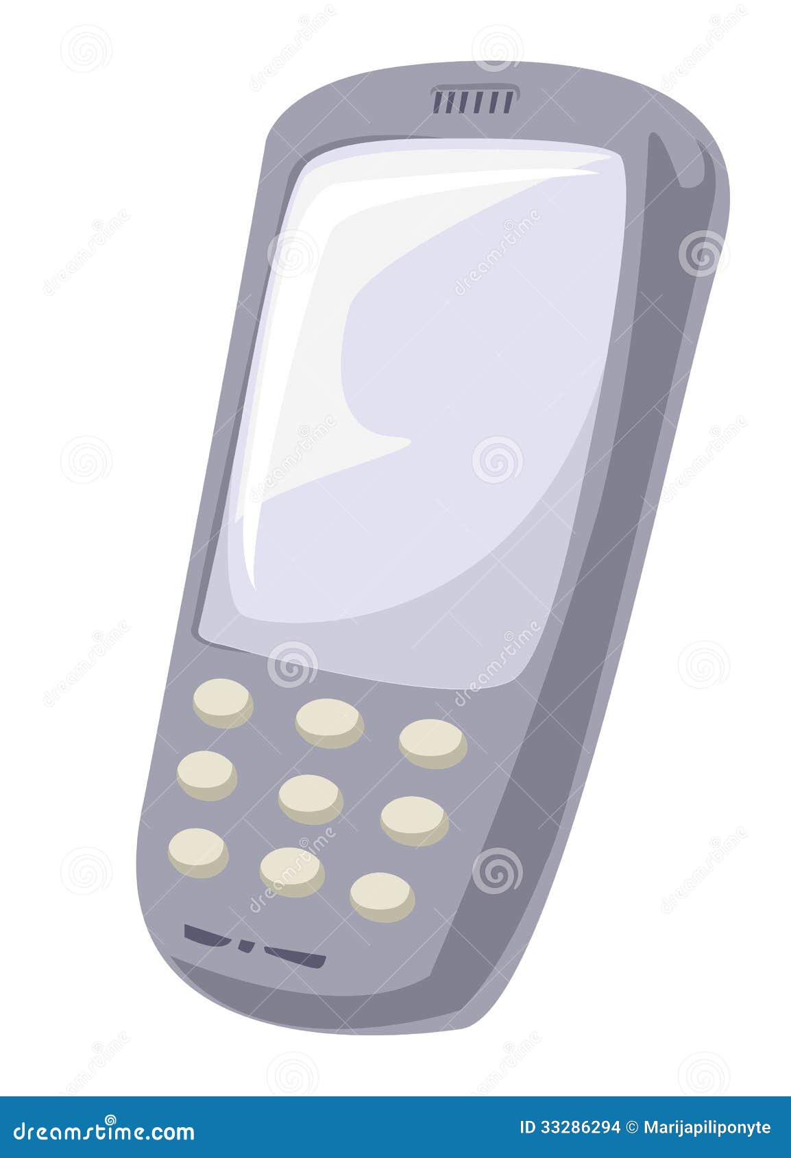 Cell phone stock illustration. Illustration of handset - 33286294