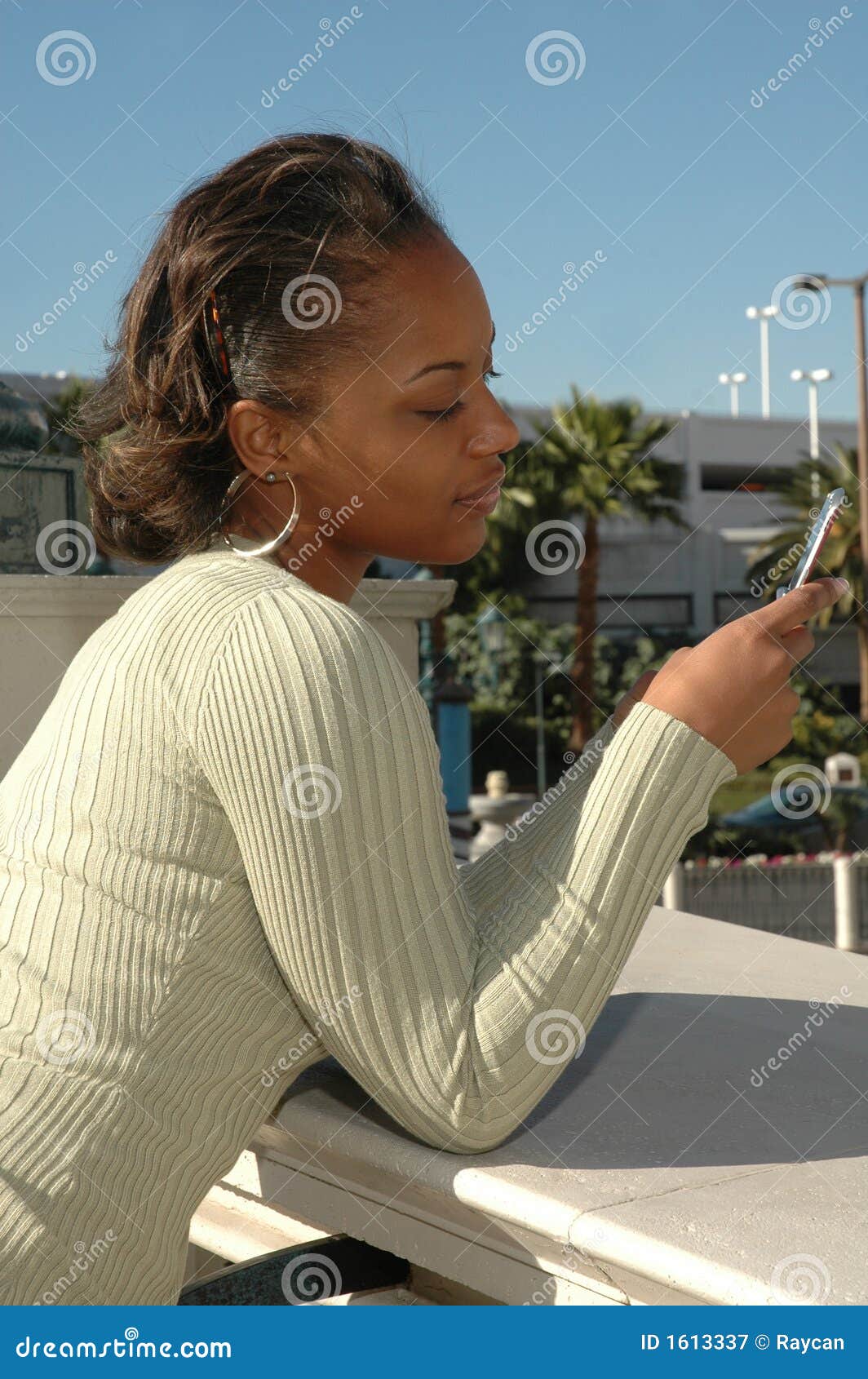 Cell Phone Dialing stock image. Image of connection, casual - 1613337