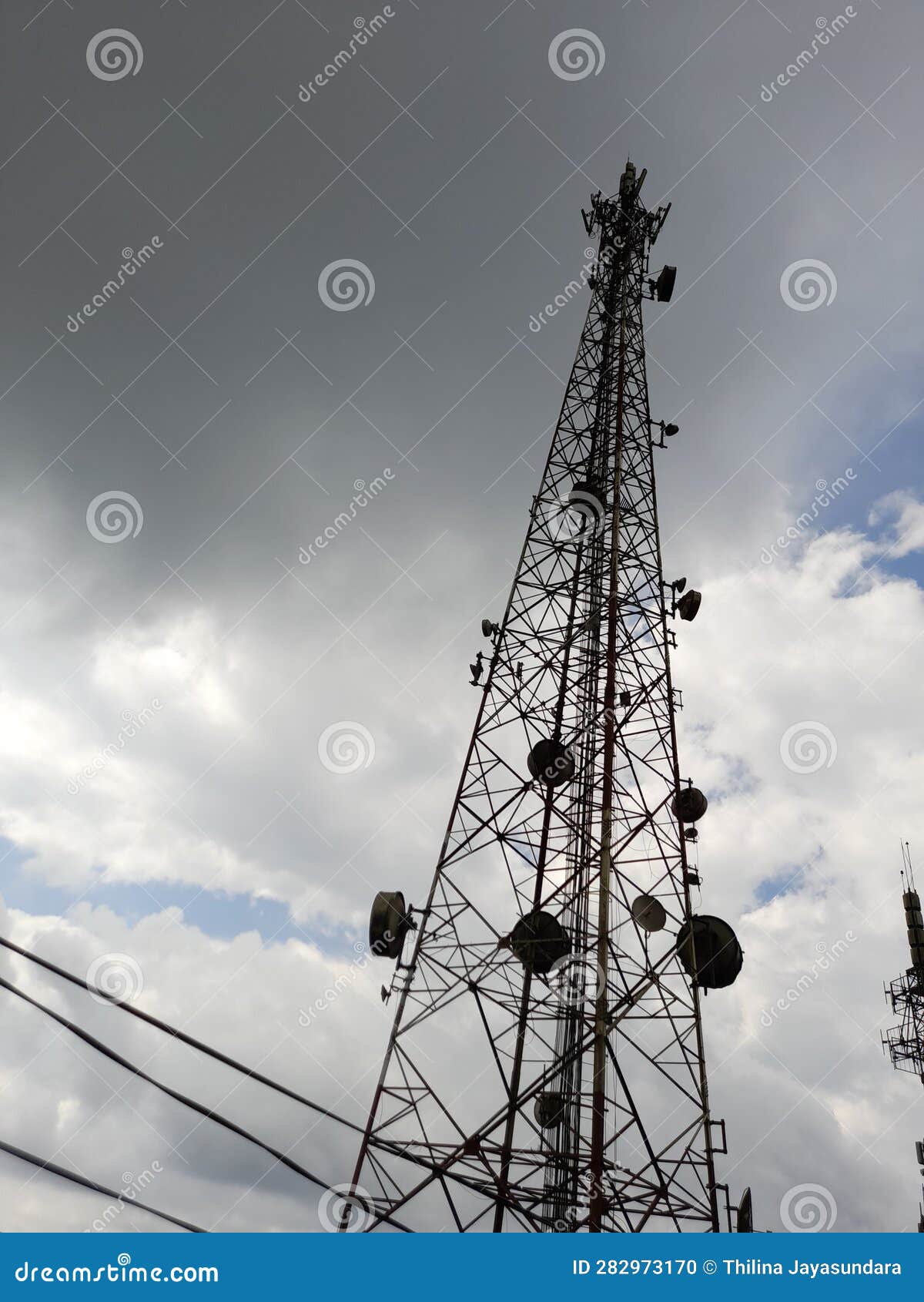 Cell Phone Dialog Signal Tower in Sri Lanka Stock Photo - Image of ...