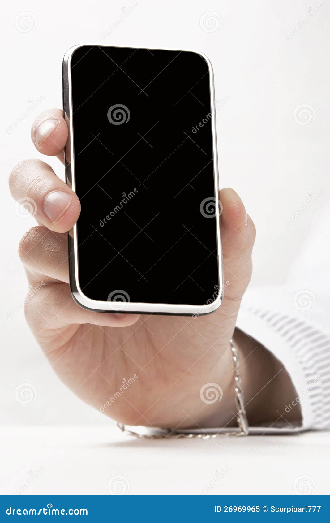 Cell phone in a hand stock image. Image of computer, closeup - 26969965