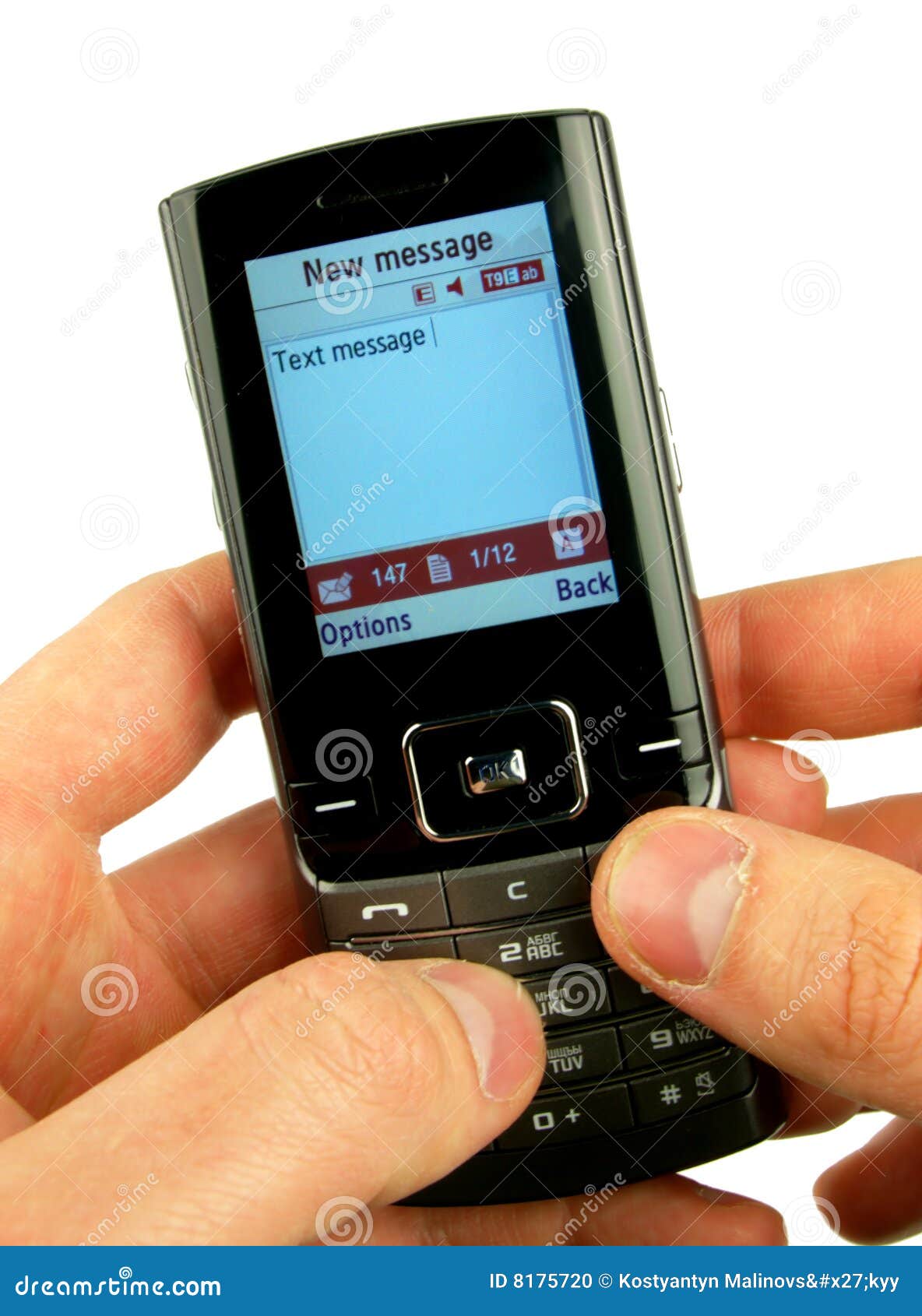 Cell phone in a hand stock photo. Image of mobile, gprs - 8175720