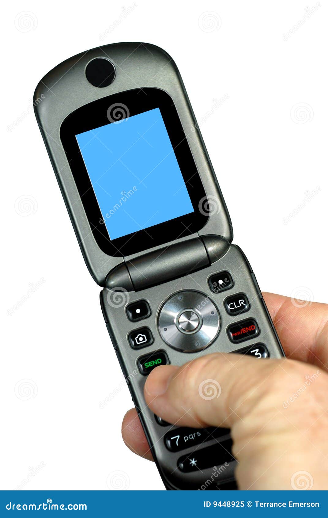 Cell Phone in Hand stock image. Image of cell, clipping - 9448925