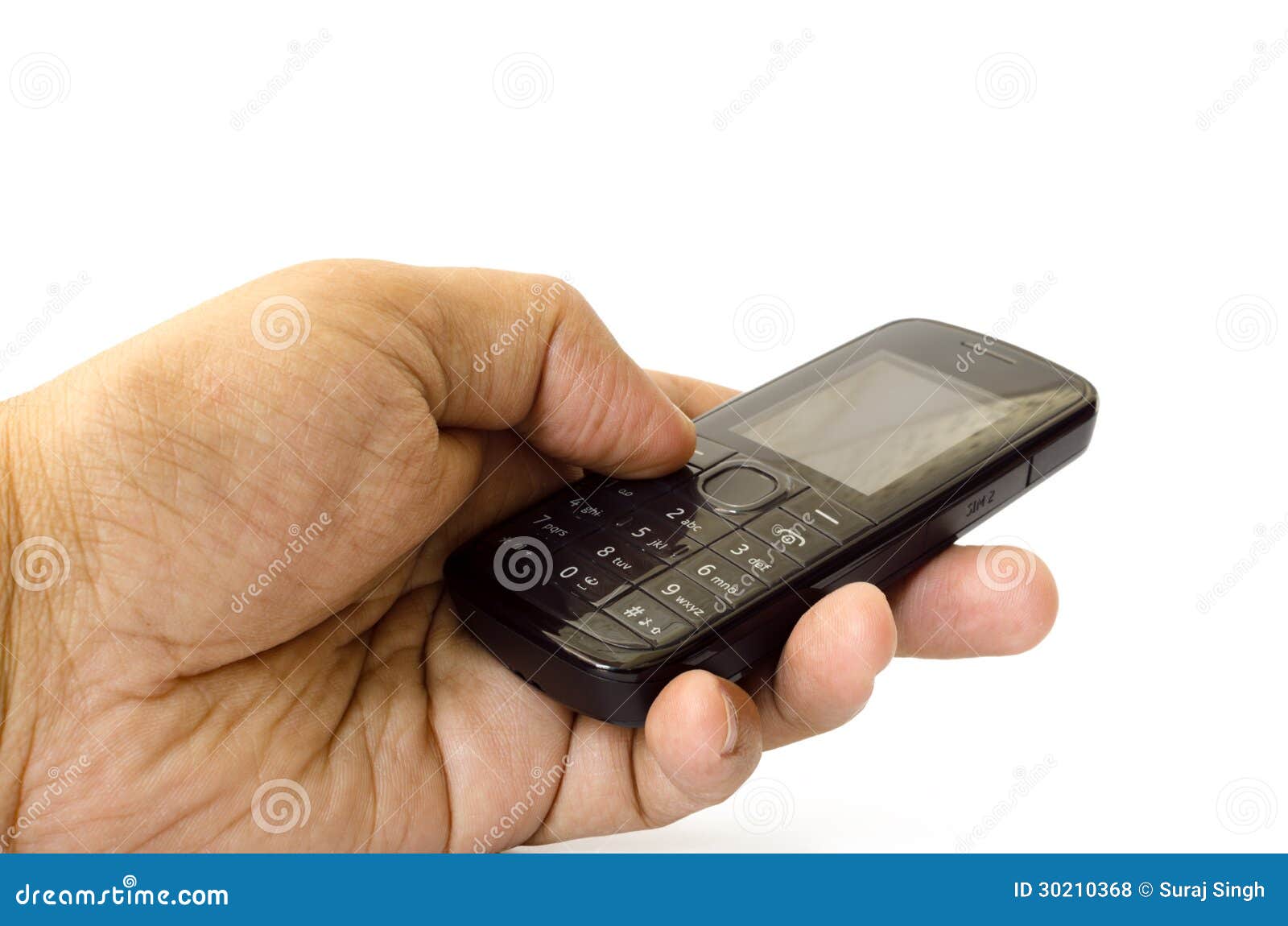 Cell Phone in Hand stock photo. Image of communication - 30210368