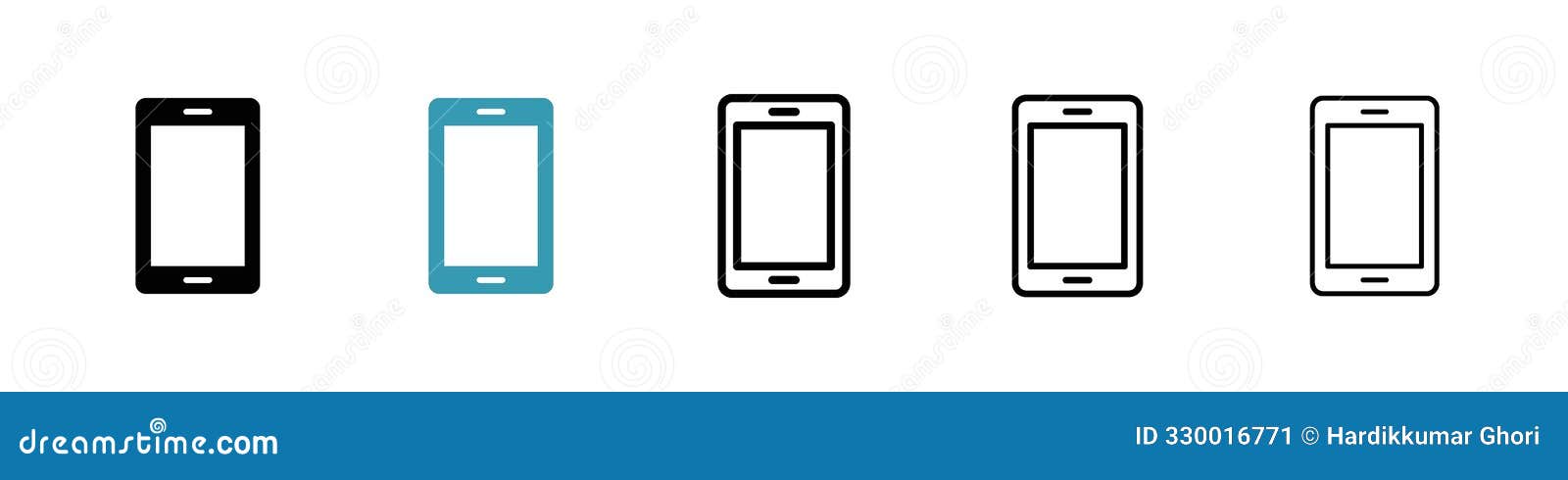 Cell Phone Icon Vector Set on White Background Stock Vector ...